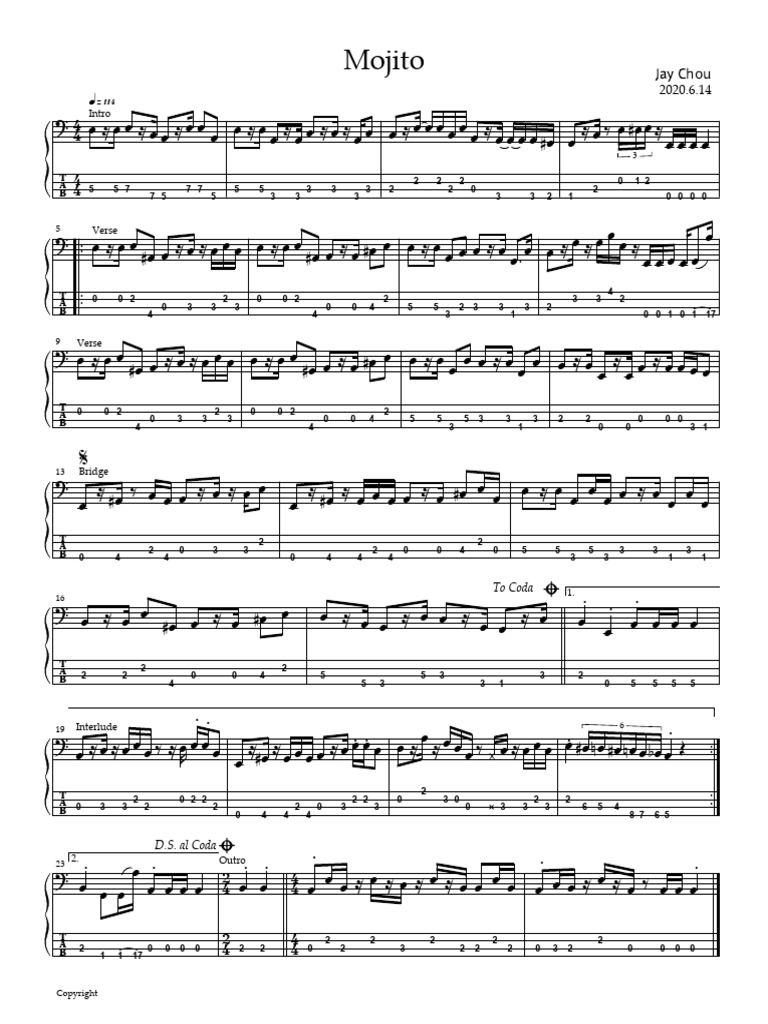 Mojito - Jay Chou | PDF