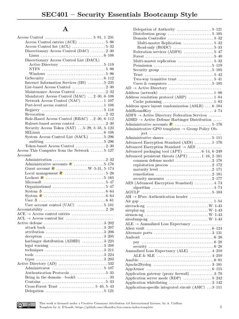 index-401 | PDF | Security Technology | Computer Science