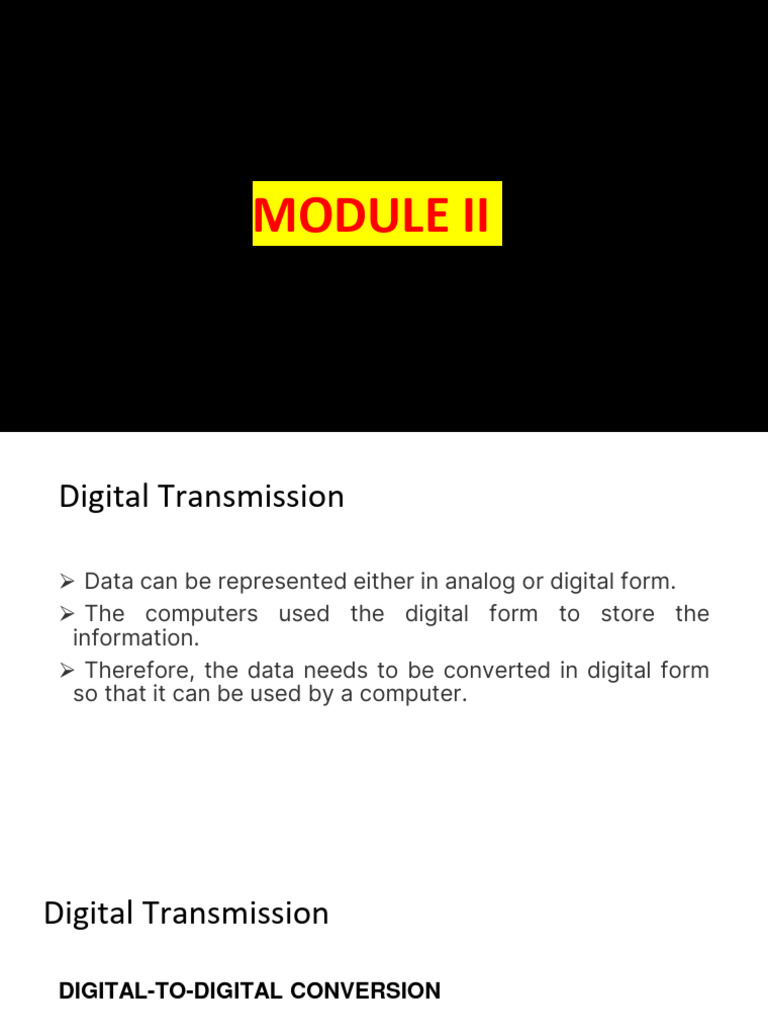 CCN - Unit 1&2 - Notes | PDF | Transmission Medium | Modulation