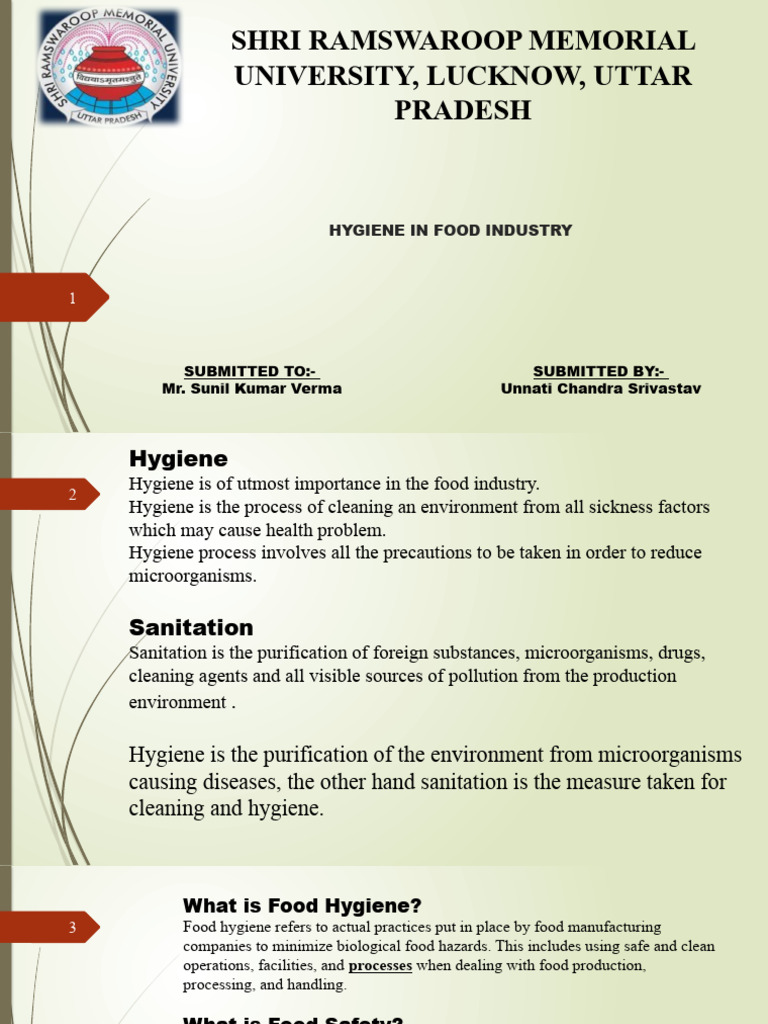 Hygiene in Food Industry | PDF | Foodborne Illness | Hygiene