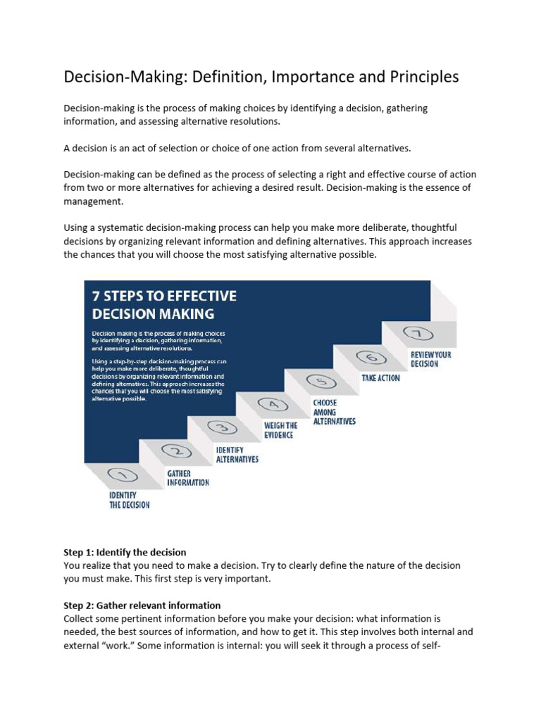 Decision Making | PDF | Decision Making | Choice