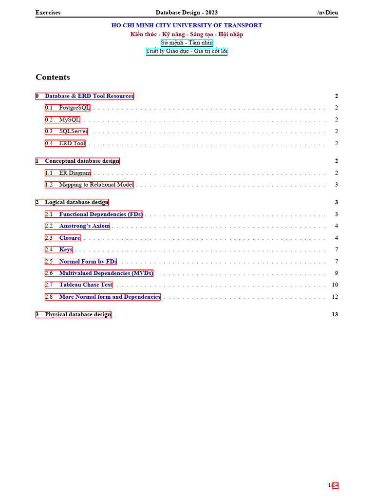 DB Design Exercises | PDF | Computing | Computer Data