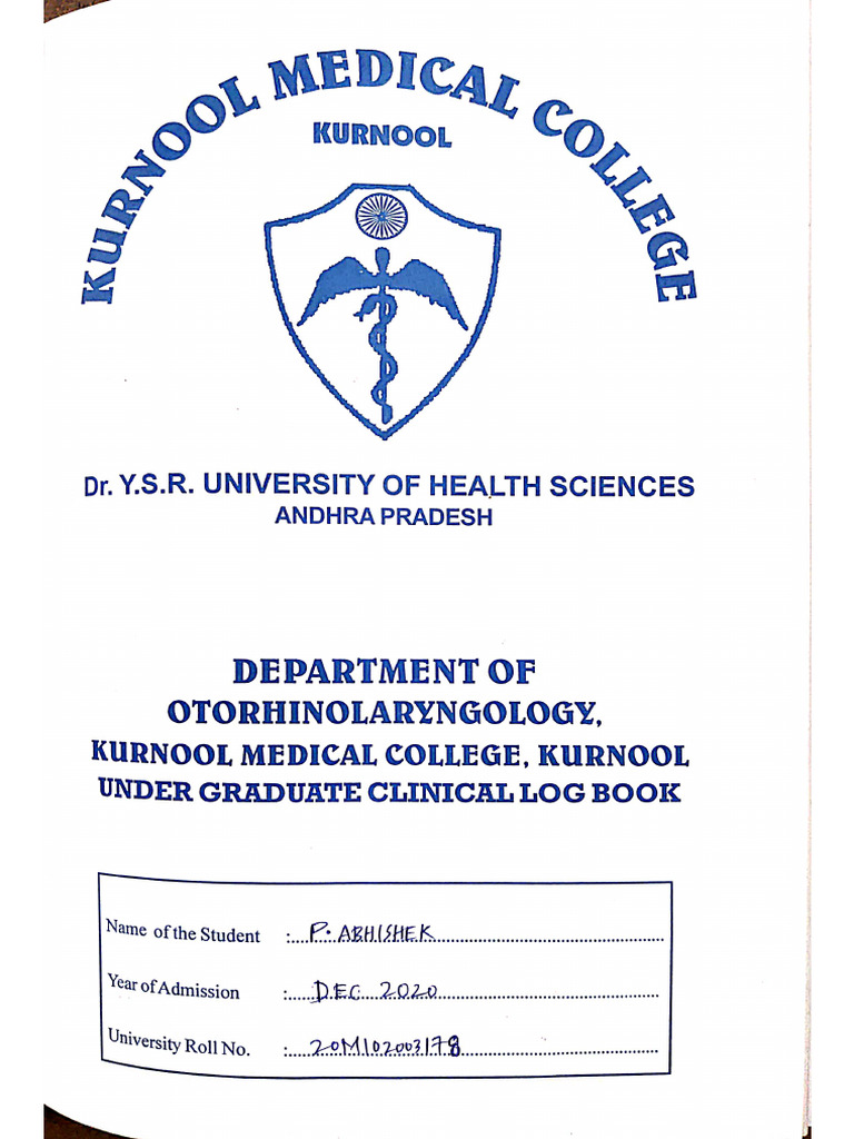 ENT Log Book.. | PDF
