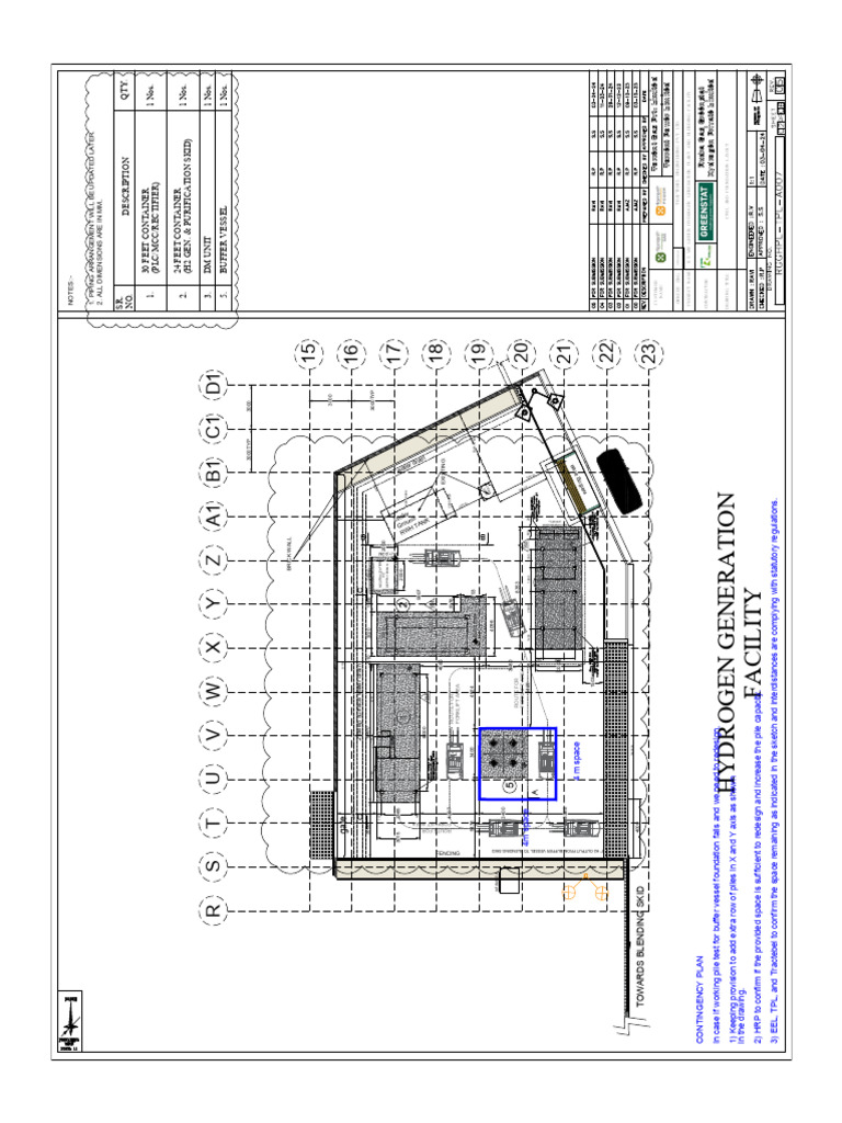 Contingency plan drawing | PDF | Gases | Energy Technology