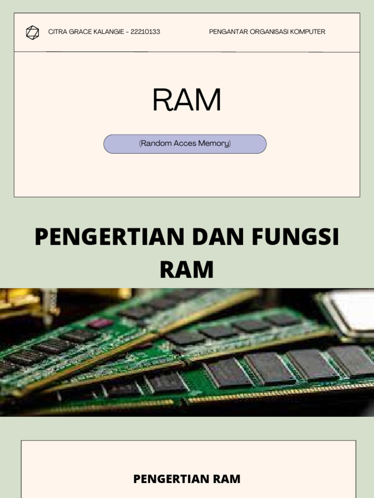 Uts Komponen Ram | PDF