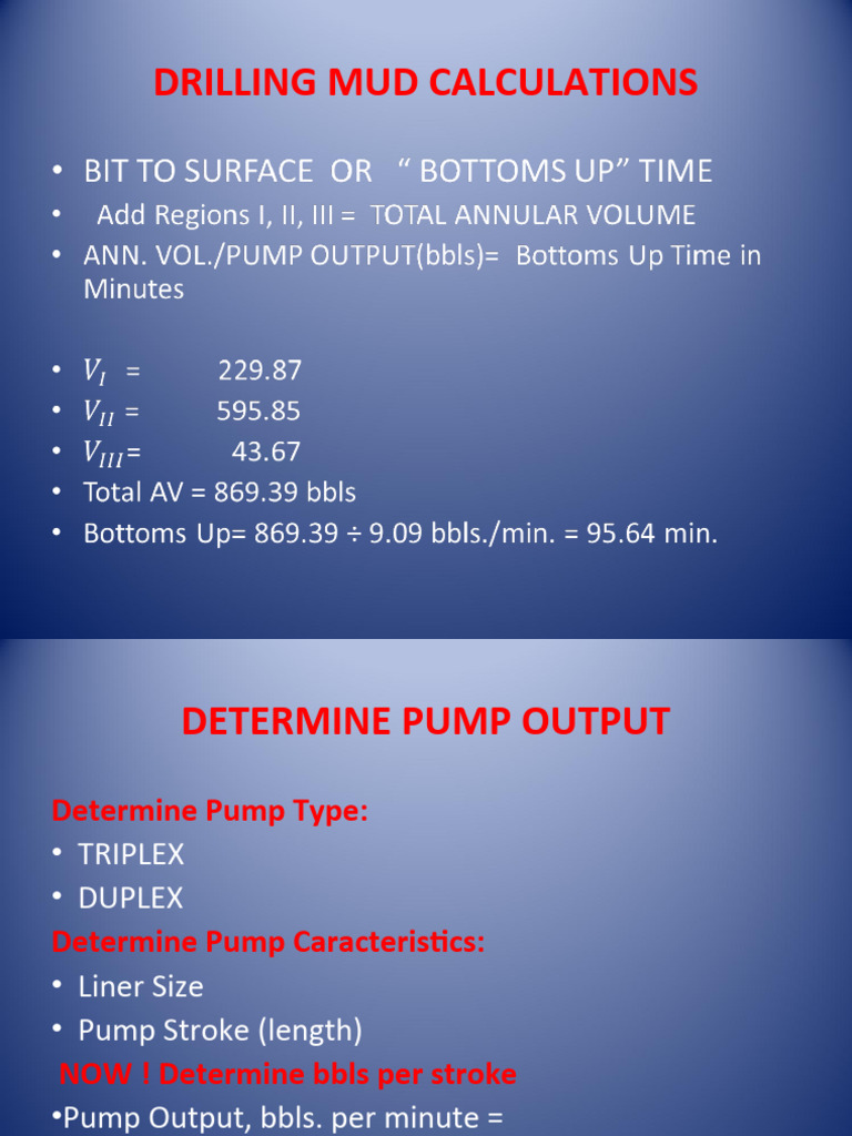 15-Pump Out Put & Time Calculation | PDF 15-Pump Out Put & Time Calculation | PDF