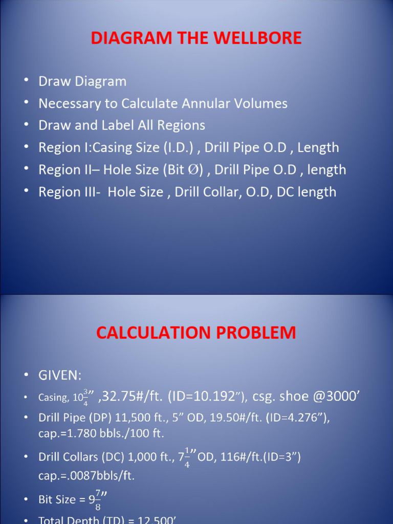 13-Hole & String Volumes Calculation (1029.4) | PDF | Volume
