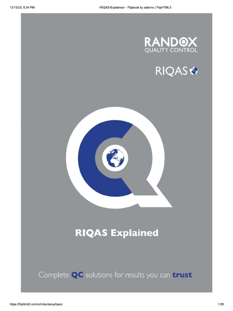 RIQAS Explained | PDF