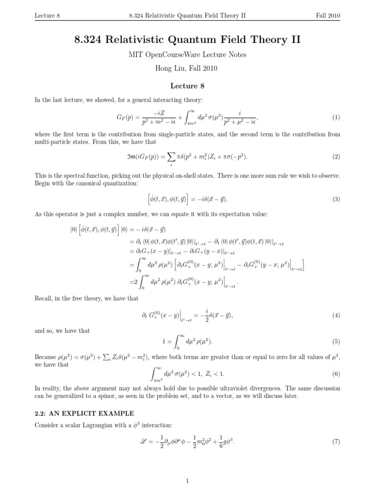 MIT8 324F10 Lecture8 | PDF | Applied Mathematics | Physical Sciences