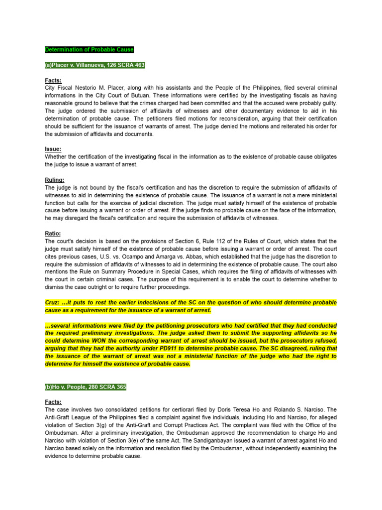 Search and Seizures - Compiled Digests | PDF | Search And Seizure ...