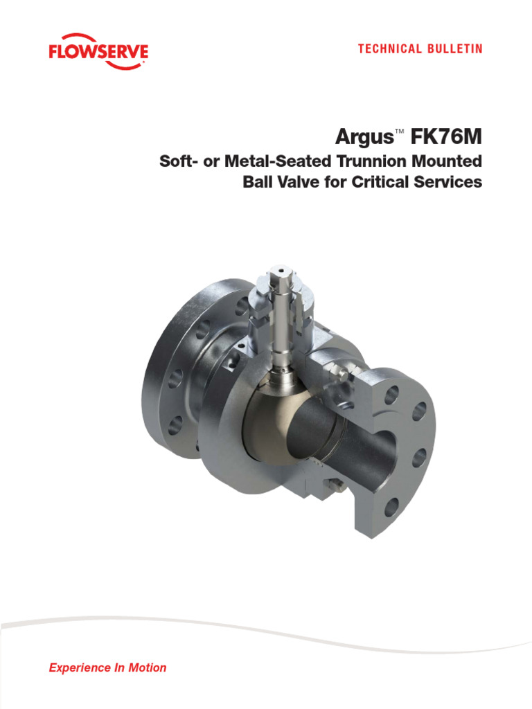 Flowserve Argus FK76M Technical Bulletin Arenbr0015 Enaq | PDF | Valve ...