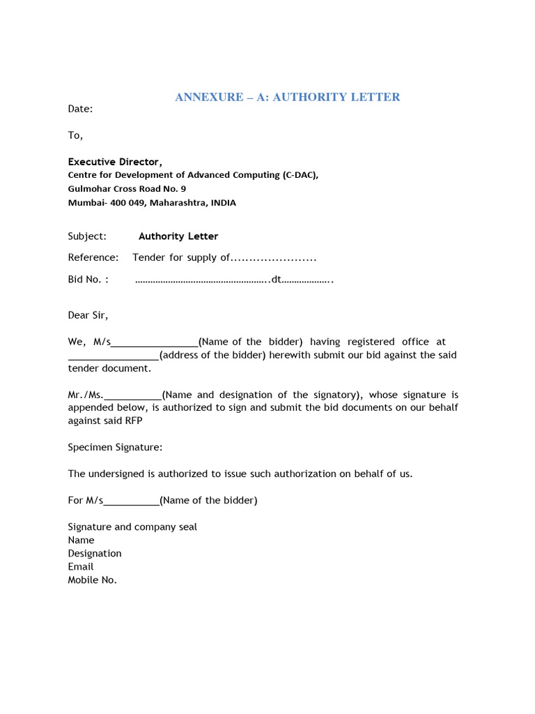 Annexure - A: Authority Letter | PDF | Power Supply | Relay