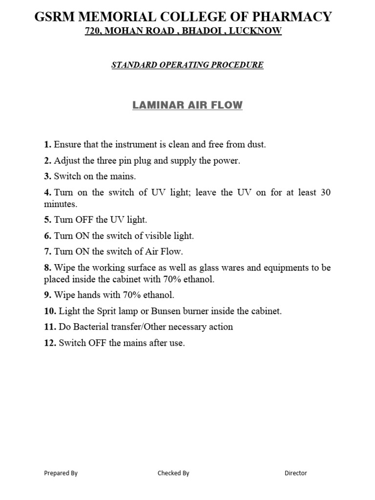 Laminar Air Flow | PDF