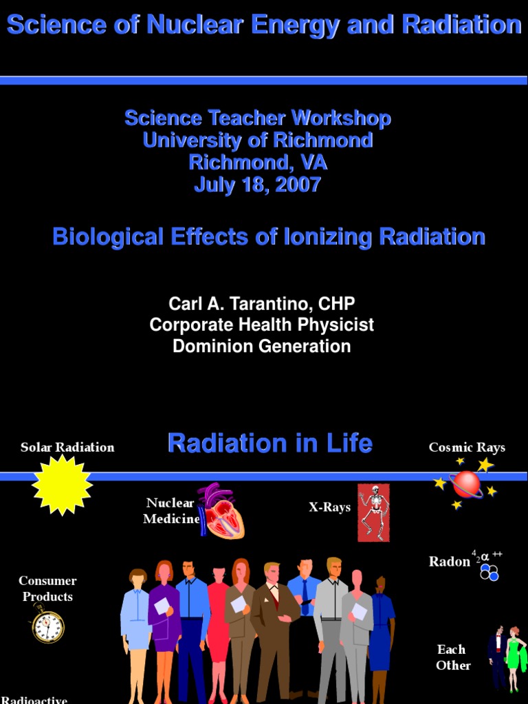 Science of Nuclear Energy and Radiation | PDF | Ionizing Radiation ...