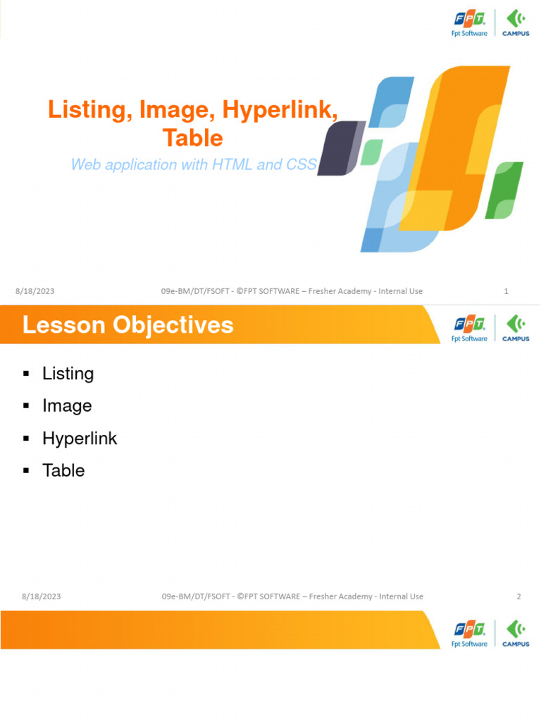 Unit 2 - Listing, Image, Hyperlink, Table | PDF | Html Element | Hyperlink