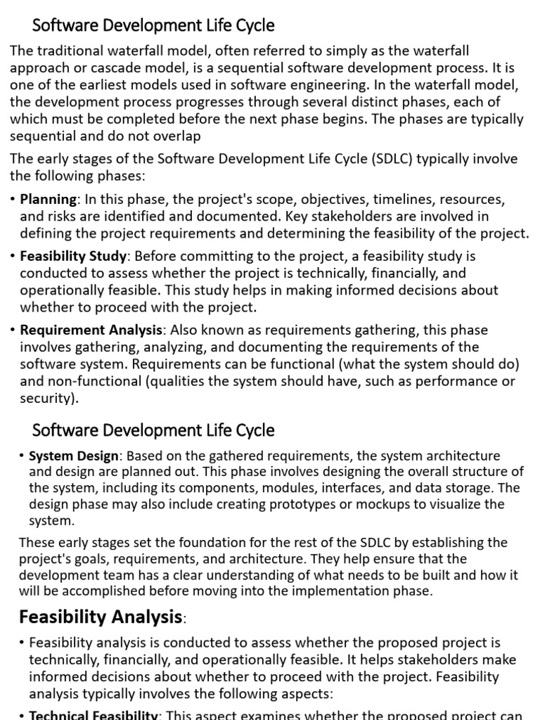 Unit 9 Software Development Life Cycle | PDF | Software Testing ...