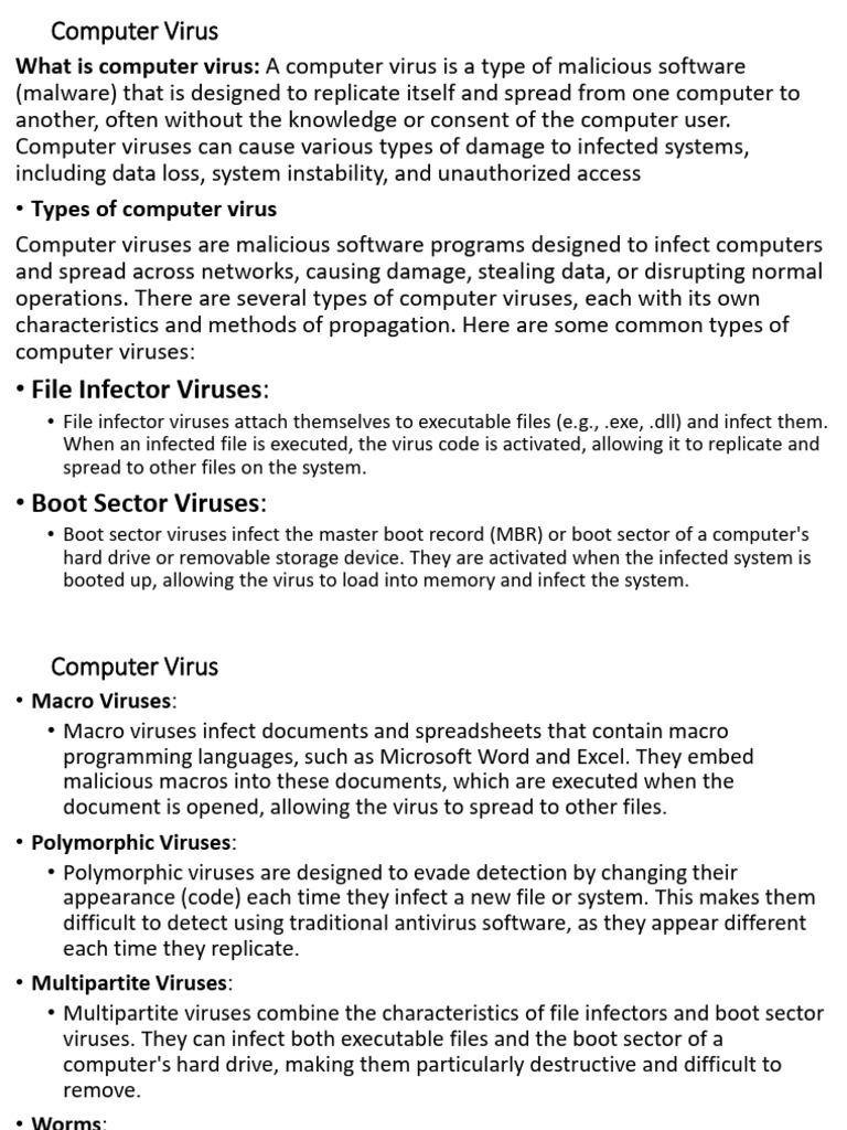 Unit 12 Computer Virus | PDF | Computer Virus | Malware