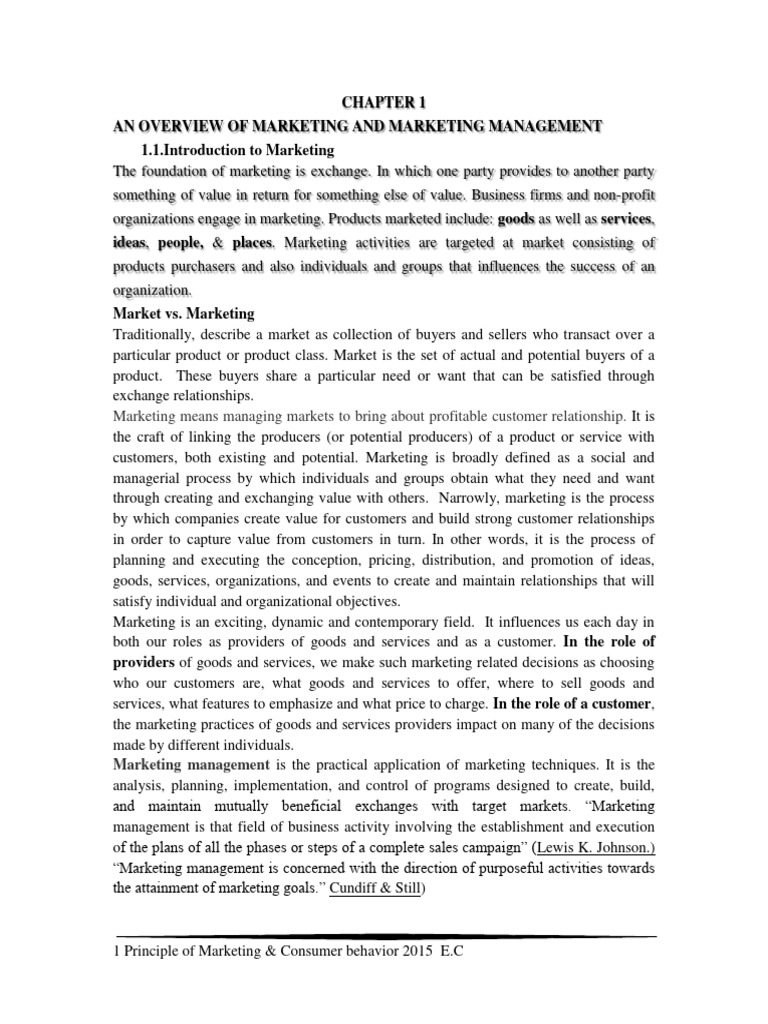 Marketing Principles and Consumer Behavior | PDF | Marketing | Consumer ...