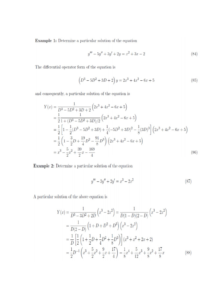 Constant Coefficient Problems | PDF