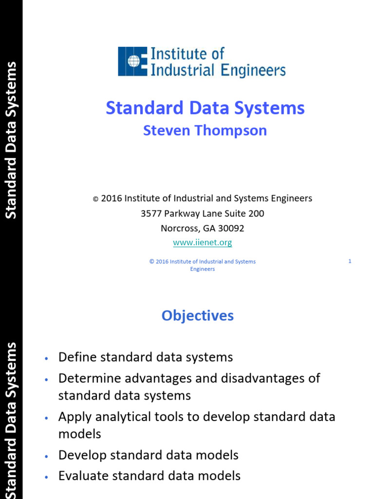 Standard Data Systems - Webinar - StevenThompson | PDF | Linear ...