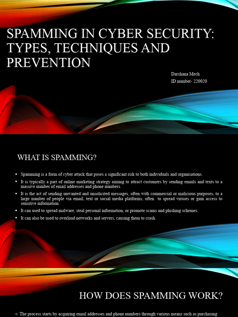 Cyber Forensics Presentation | PDF | Email Spam | Spamming