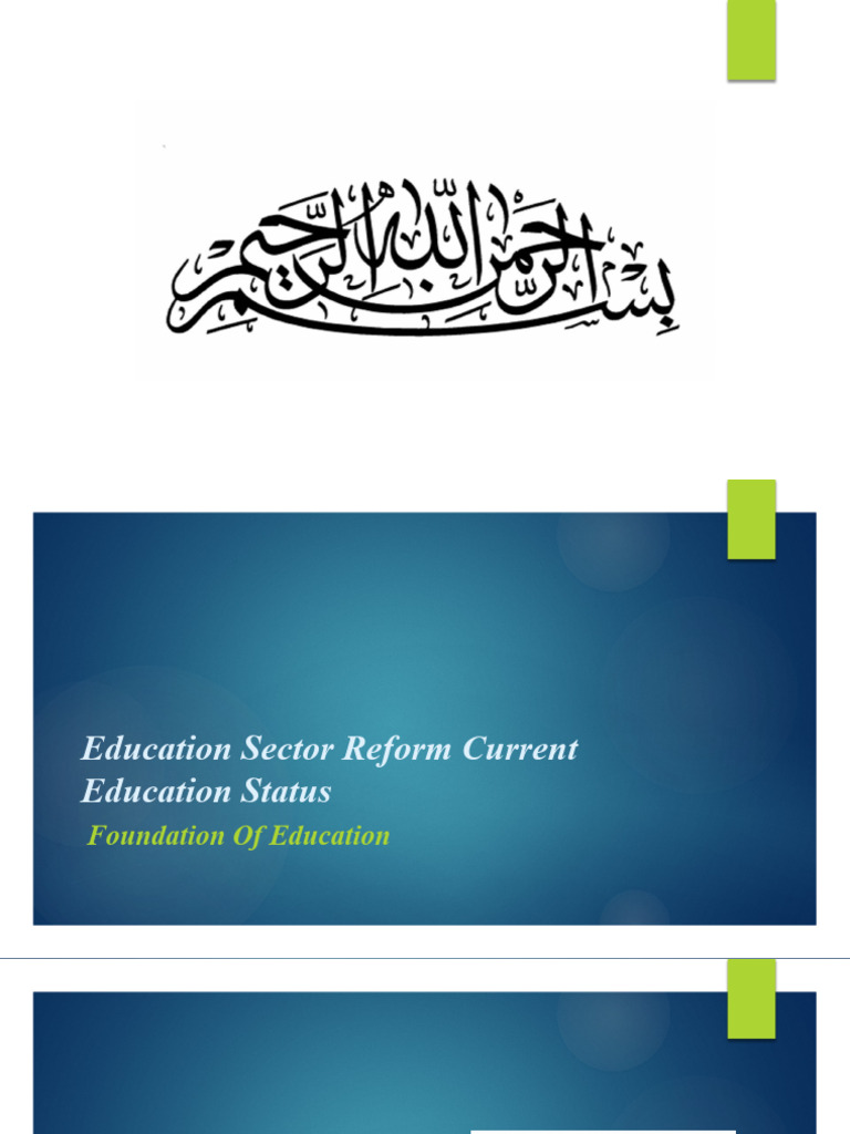 Education Sector Reform in Pakistan | PDF | Literacy | Pakistan