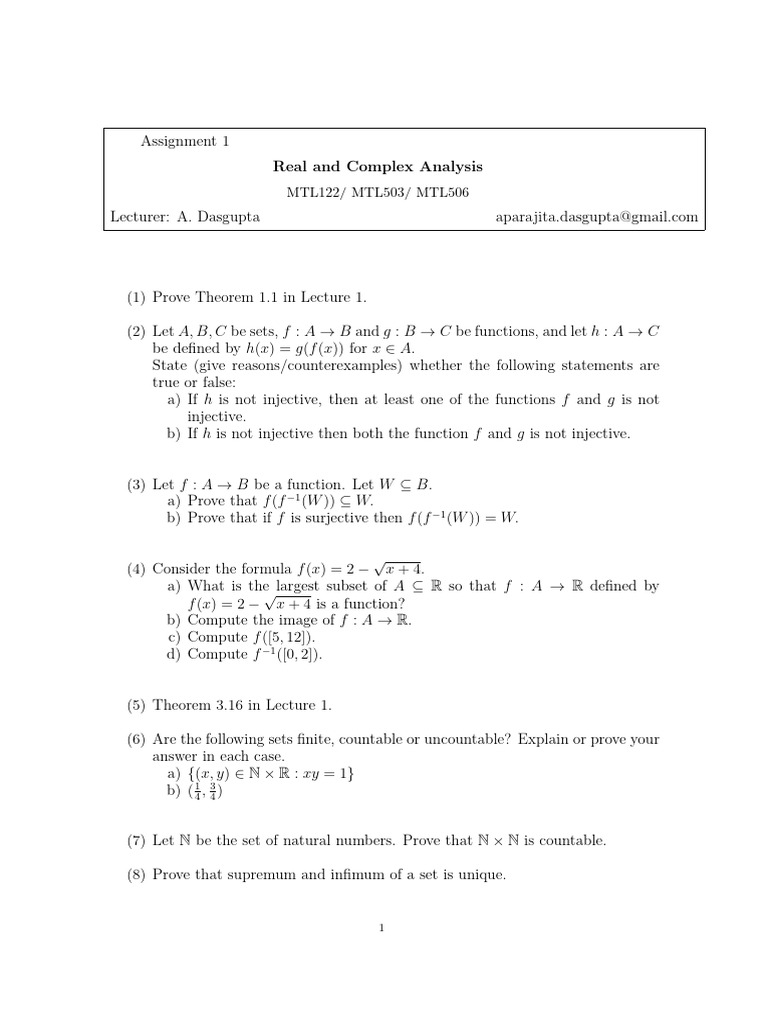 Tut 1 | PDF | Function (Mathematics) | Functions And Mappings