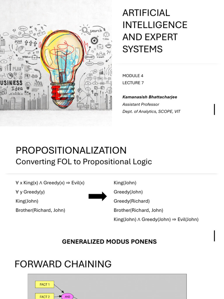 Propositional Logic in AI Systems | PDF | Interest | Reasoning