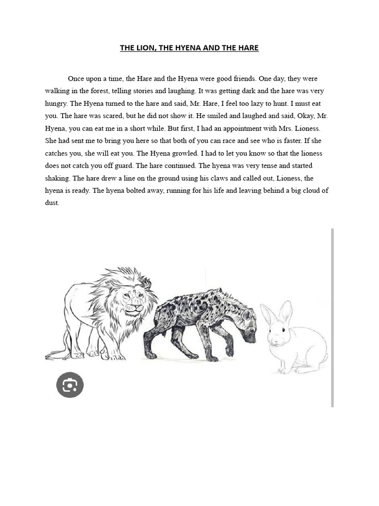 HYENA AND HARE AND THE LION | PDF