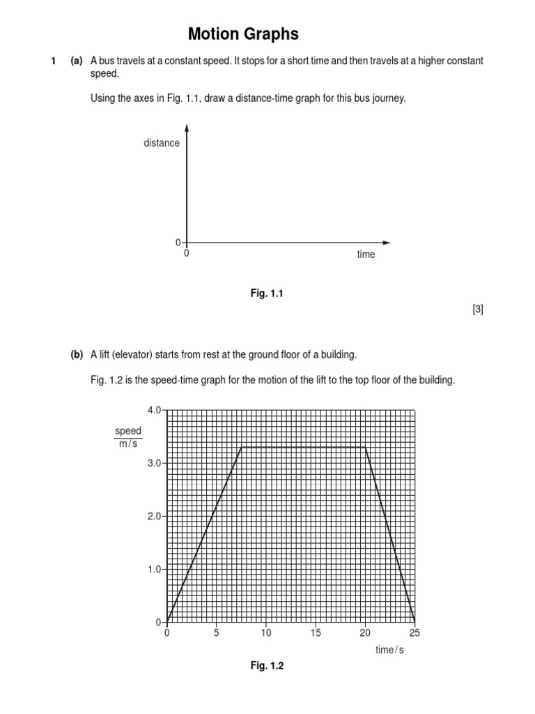 Motion 1 QP | PDF | Acceleration | Speed