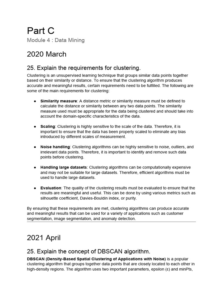 Data mining modul 3 notes | PDF | Cluster Analysis | Statistical Data Types