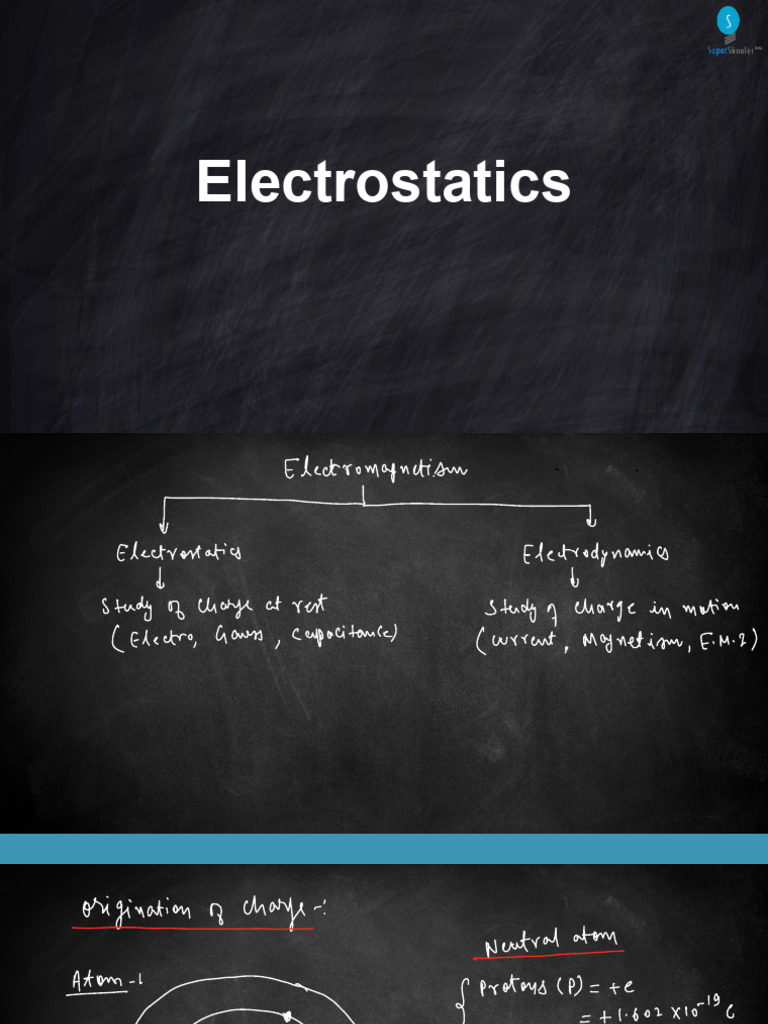 Electrostatics (2) | PDF | Electromagnetism | Electron