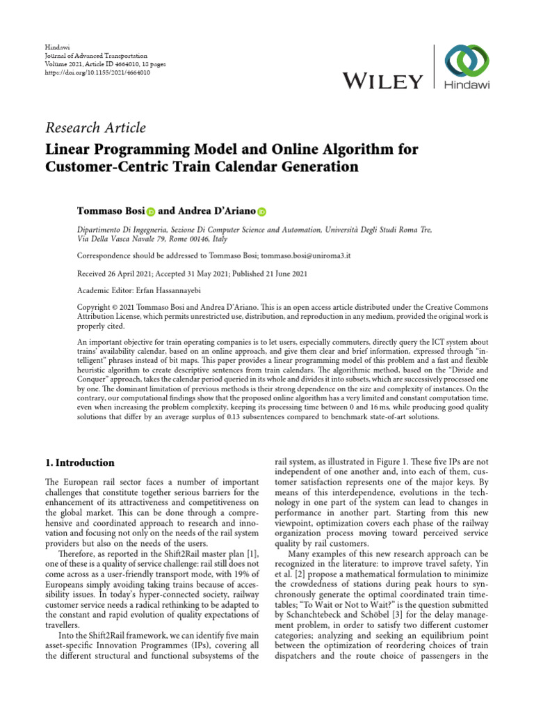 Customer Centric Train | PDF | Algorithms | Mathematical Optimization