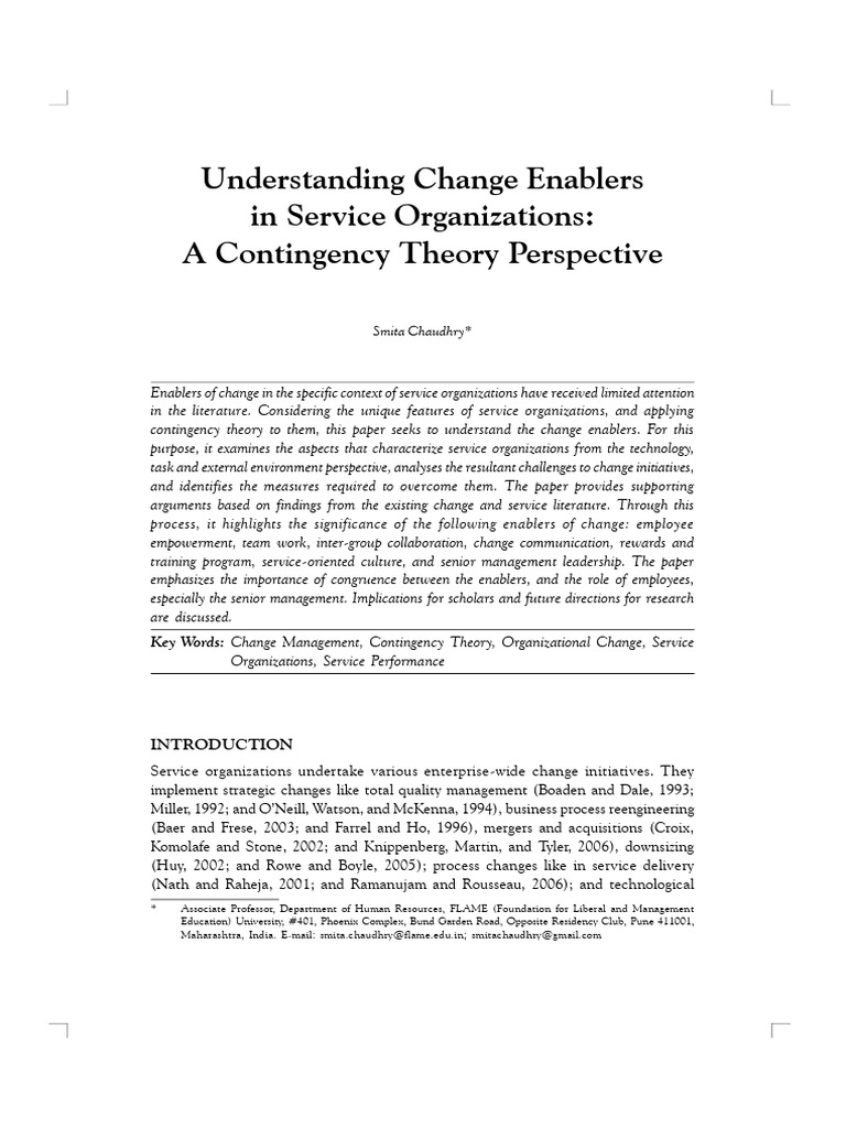 Understanding Change Enablers | PDF | Motivation | Motivational