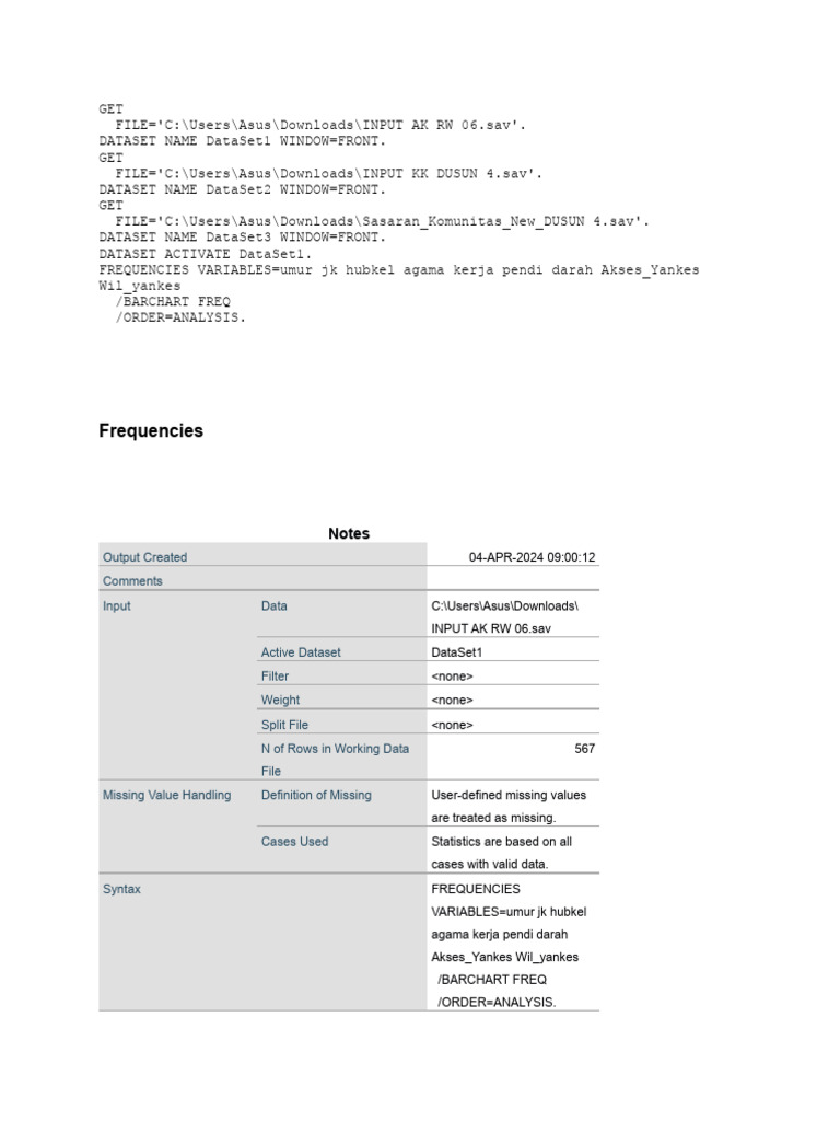 OUTPUTUJAKDUSUN4 Rev | PDF | Computing | Data