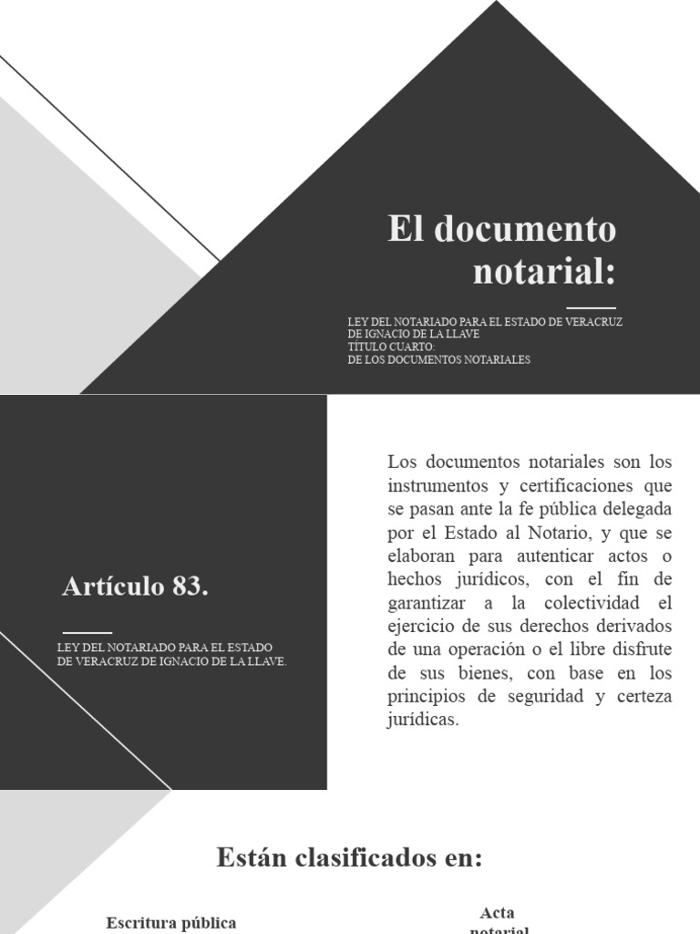 TEMA 6. El Documento Notarial. Tipos y Efectos | PDF | Ley común | Derecho Civil (Common Law)