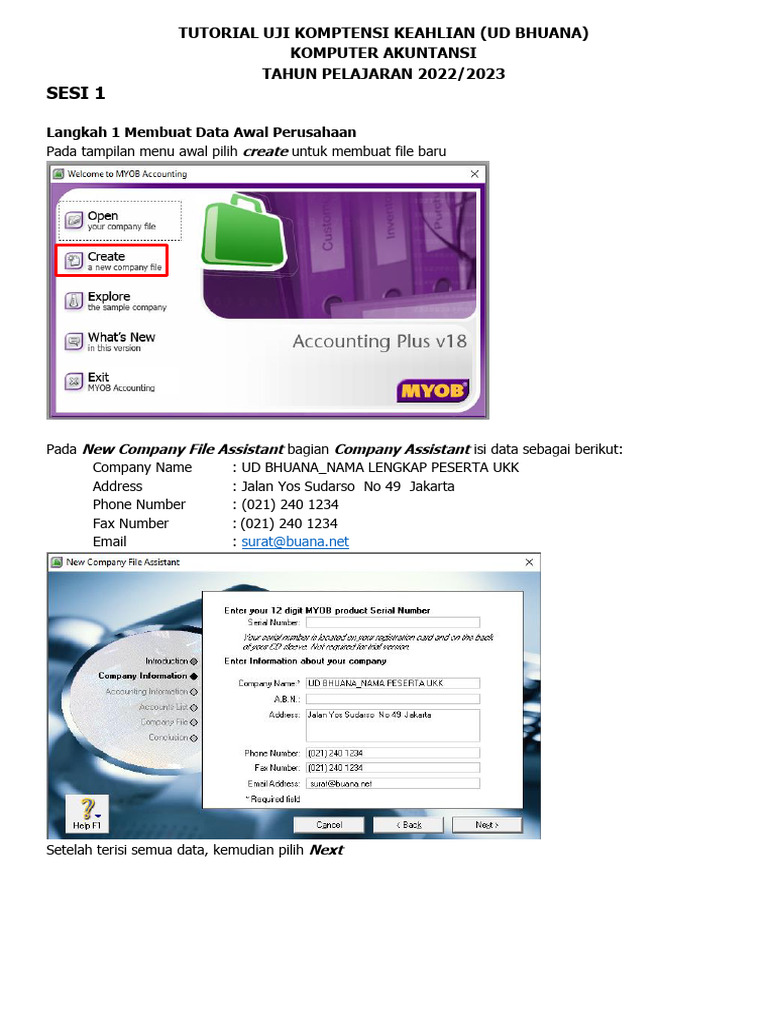 Tutorial Myob (Ud Bhuana) | PDF