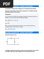 Resistance Problems and Solutions PDF | PDF | Series And Parallel ...