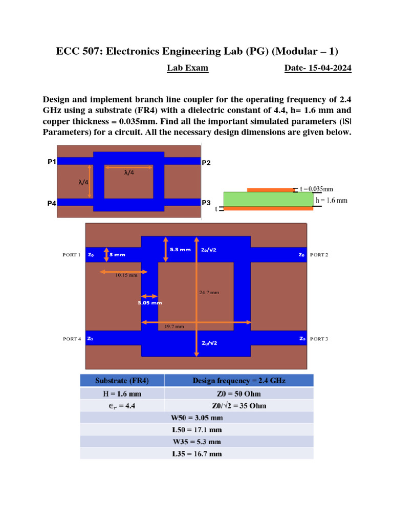 ECC 507: Electronics Engineering Lab (PG) (Modular - 1) | PDF