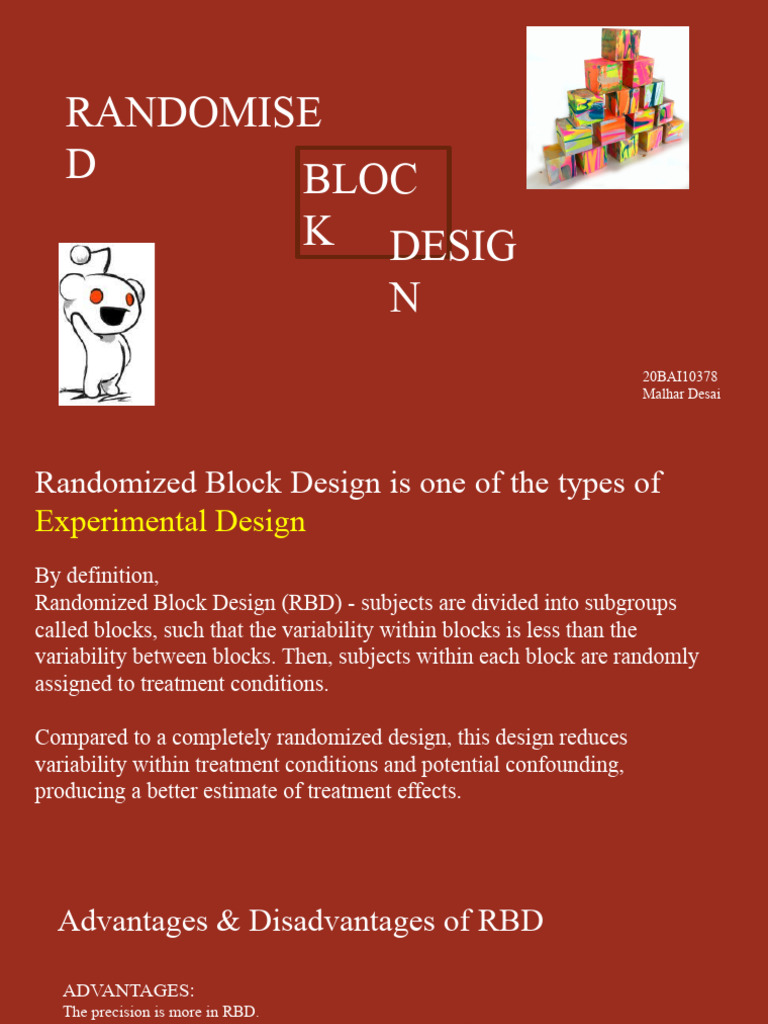 MAT3003 Presentation 20BAI10378 | PDF | Experiment | Design Of Experiments