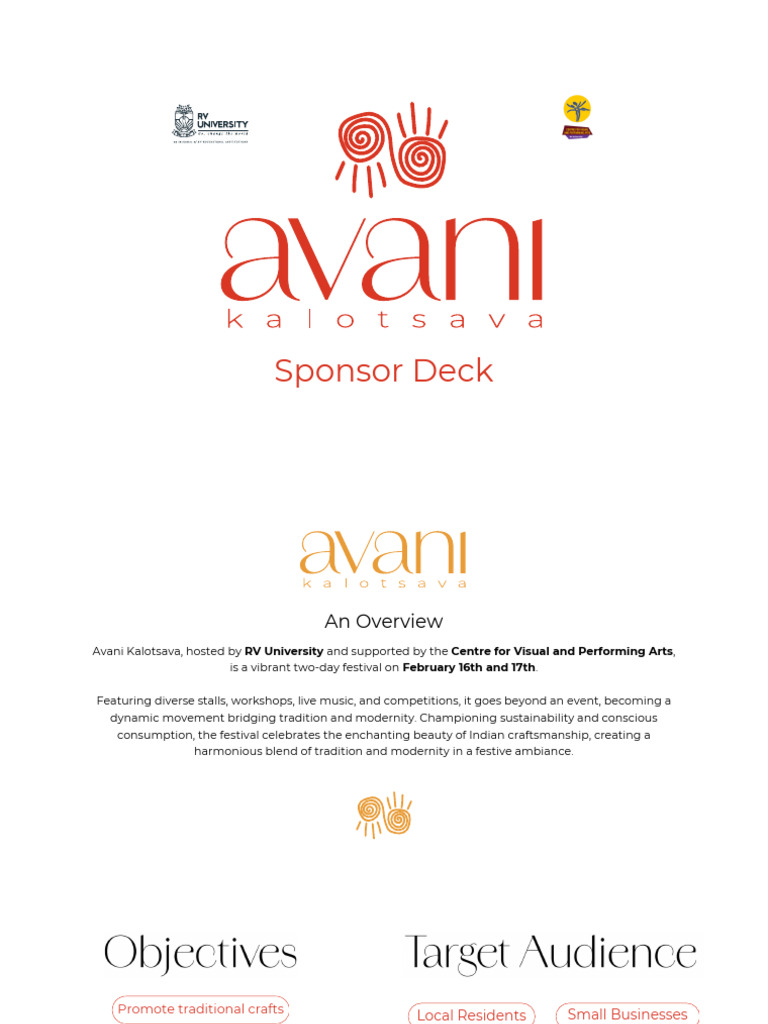 Avani Sponsor Pitch New | PDF | Brand | Marketing