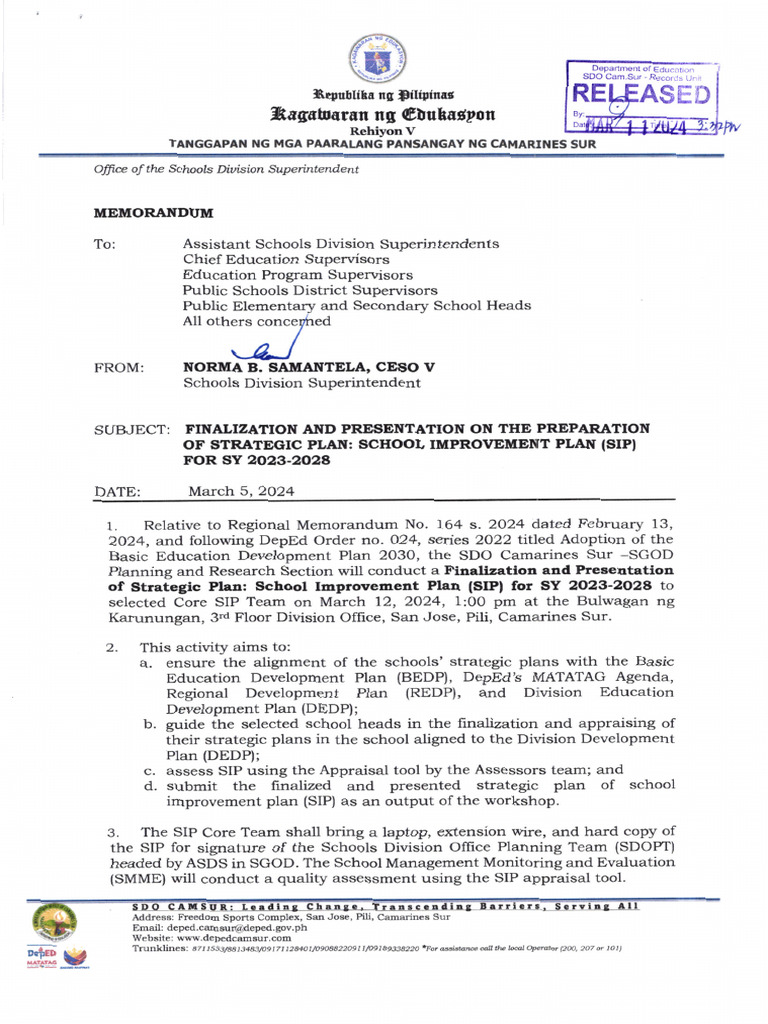 unnumbered-memo-finalization-and-presentation-on-the-preparation-of ...