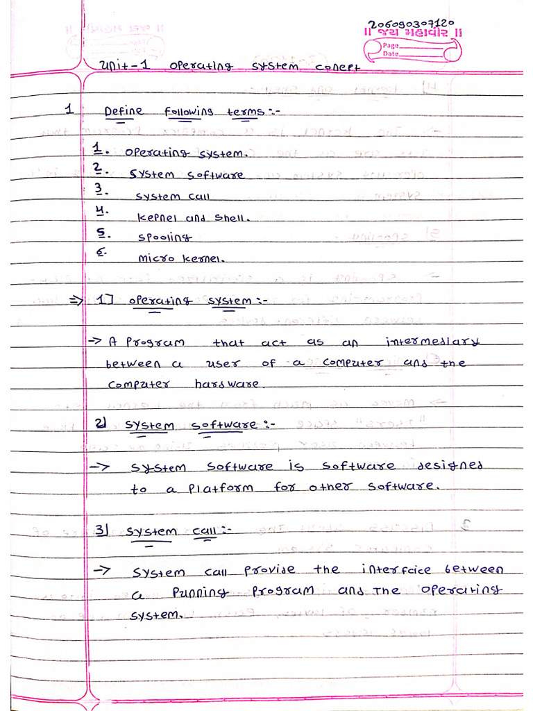 (7120) OS Assigment 1 | PDF