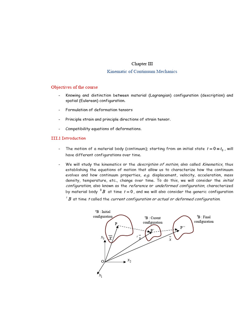 Chapter III | PDF | Continuum Mechanics | Mechanical Engineering