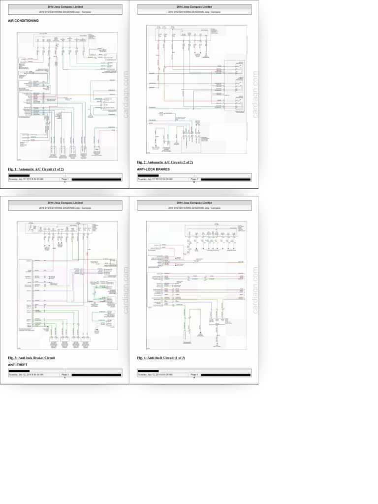 2014 Jeep Compass - System Wiring Diagrams - PDF Download | PDF