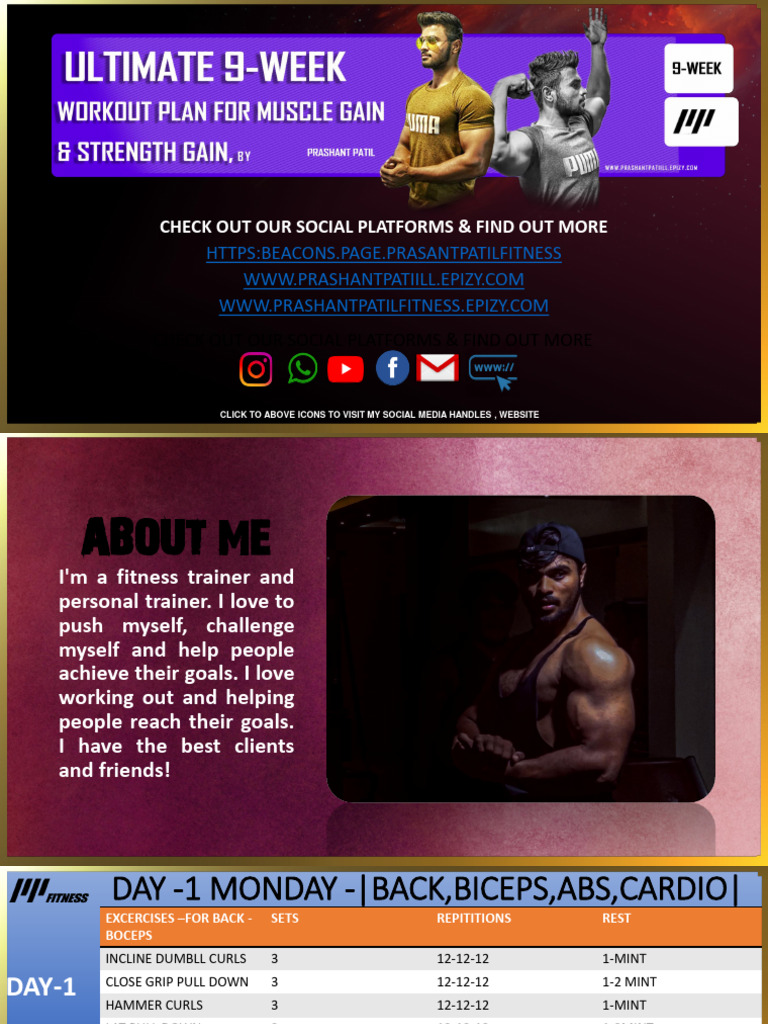 Kahlid Workoout Plan | Download Free PDF | Physical Exercise | Strength ...