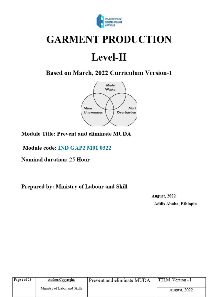 M01 - Prevent and Eliminate MUDA | PDF | Occupational Safety And Health
