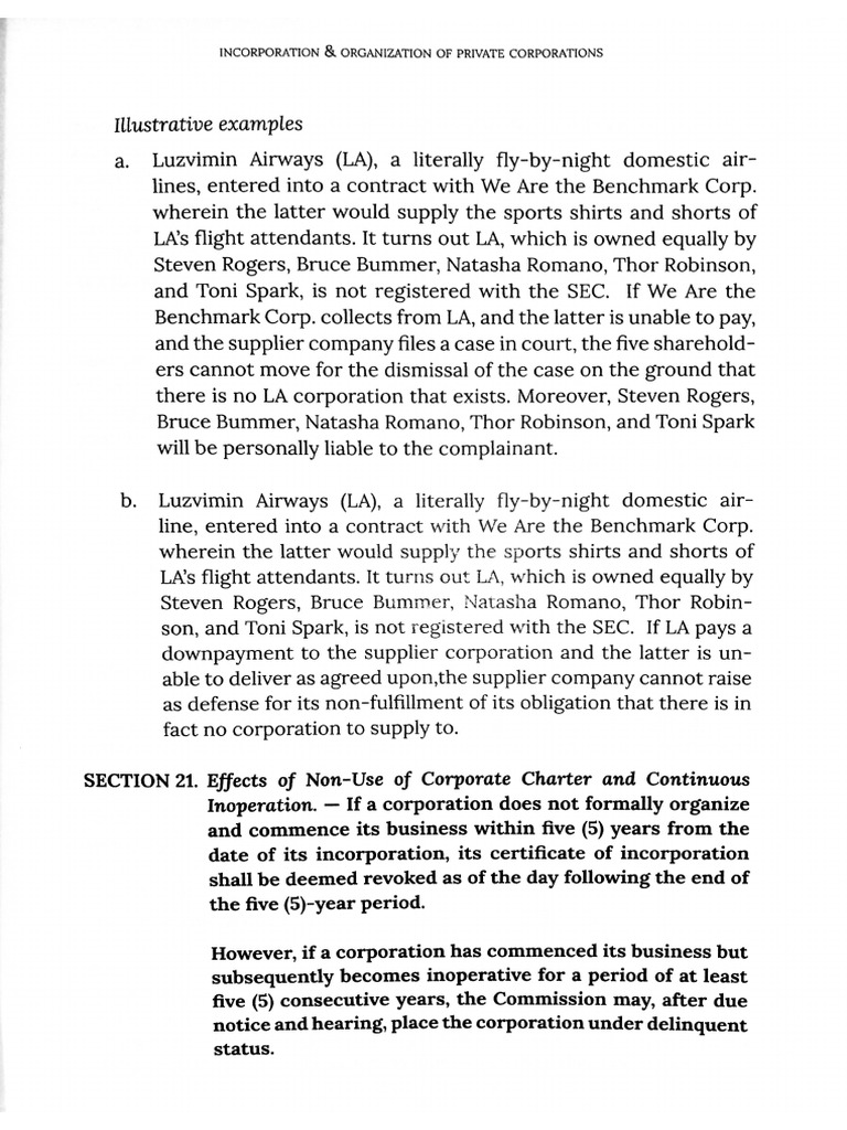 Sec. 21-37 Revised Corpo Code | PDF