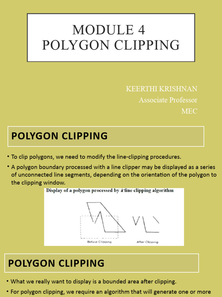 2d Polygon Clipping Annotated Mod 4 1 Pdf Cartesian Coordinate System Vertex Geometry