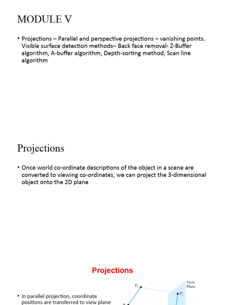Module V-PPT - 2 | PDF | Image Processing | Geometry